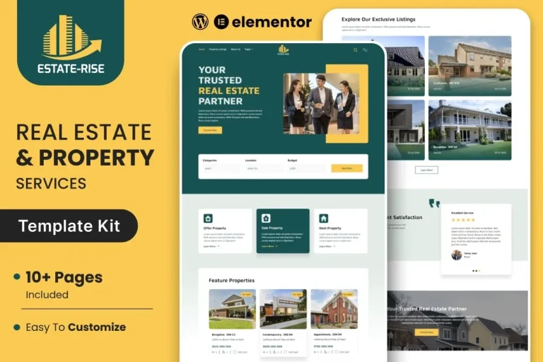 Estate Rise – Real Estate Elementor Template - The Toolbox GPL Club